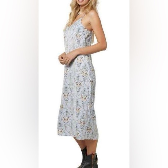 O'Neill | Dresses | Nwt Oneill Izzy Paisley Satin Midi Dress | Poshmark